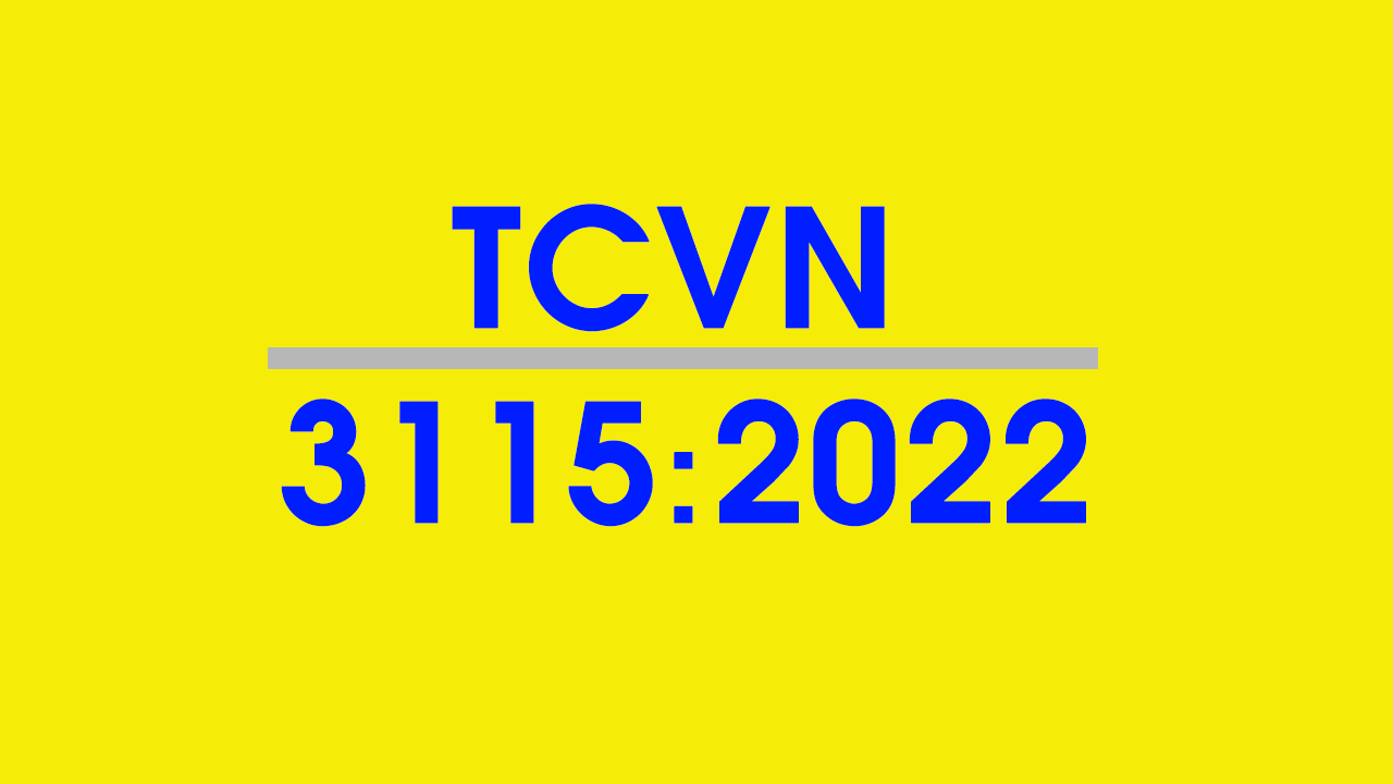 TCVN 3115:2022 - Phương pháp xác định khối lượng thể tích bê tông - Sổ ...